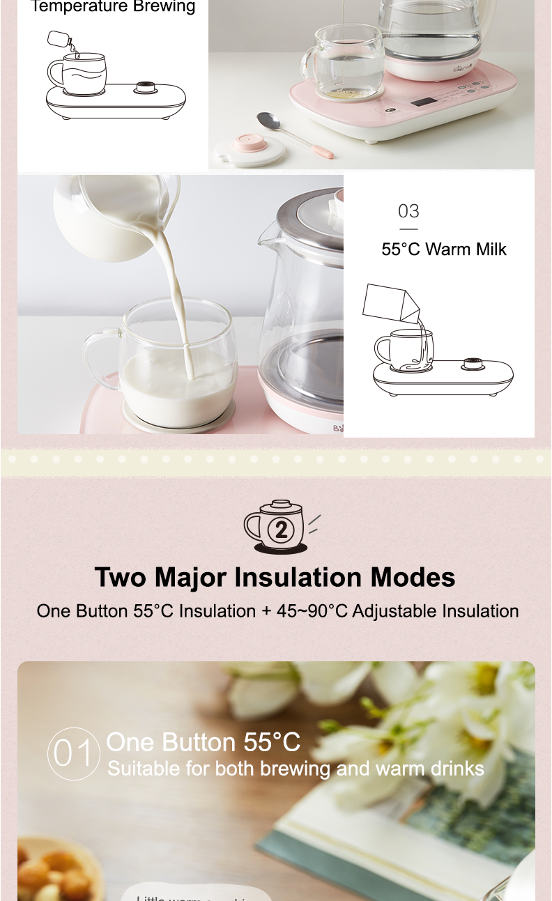 Keep Warm - Adjustable 2 in 1 Health Pot | Bear Malaysia