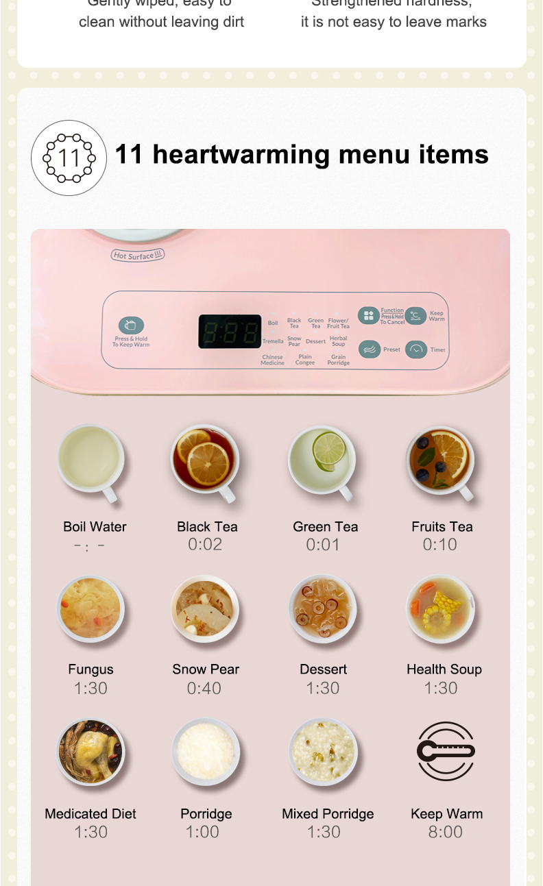 Keep Warm - Adjustable 2 in 1 Health Pot | Bear Malaysia