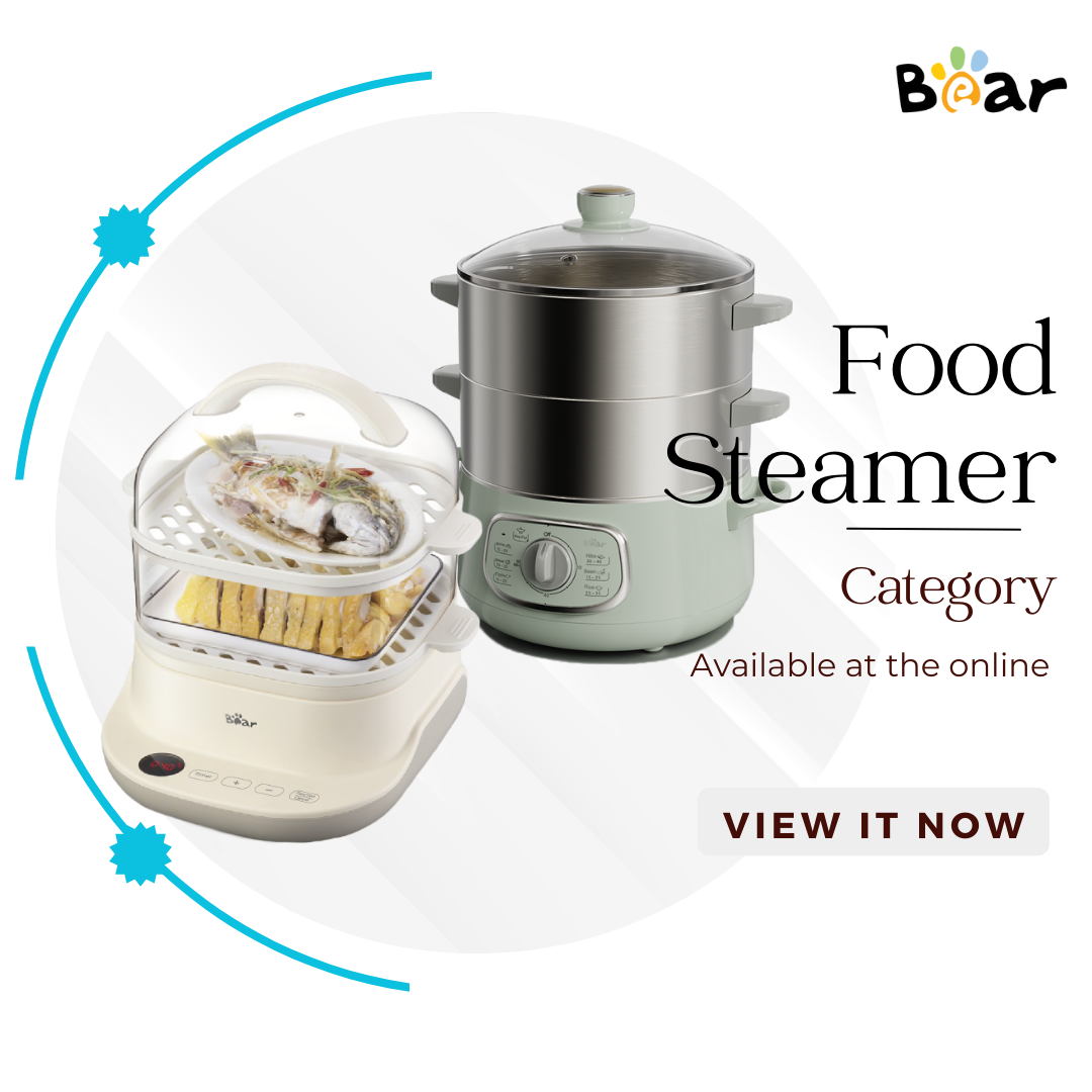 Bear Food Steamer 6L & 10L | Preset Program Timer Control | Food-Grade ...